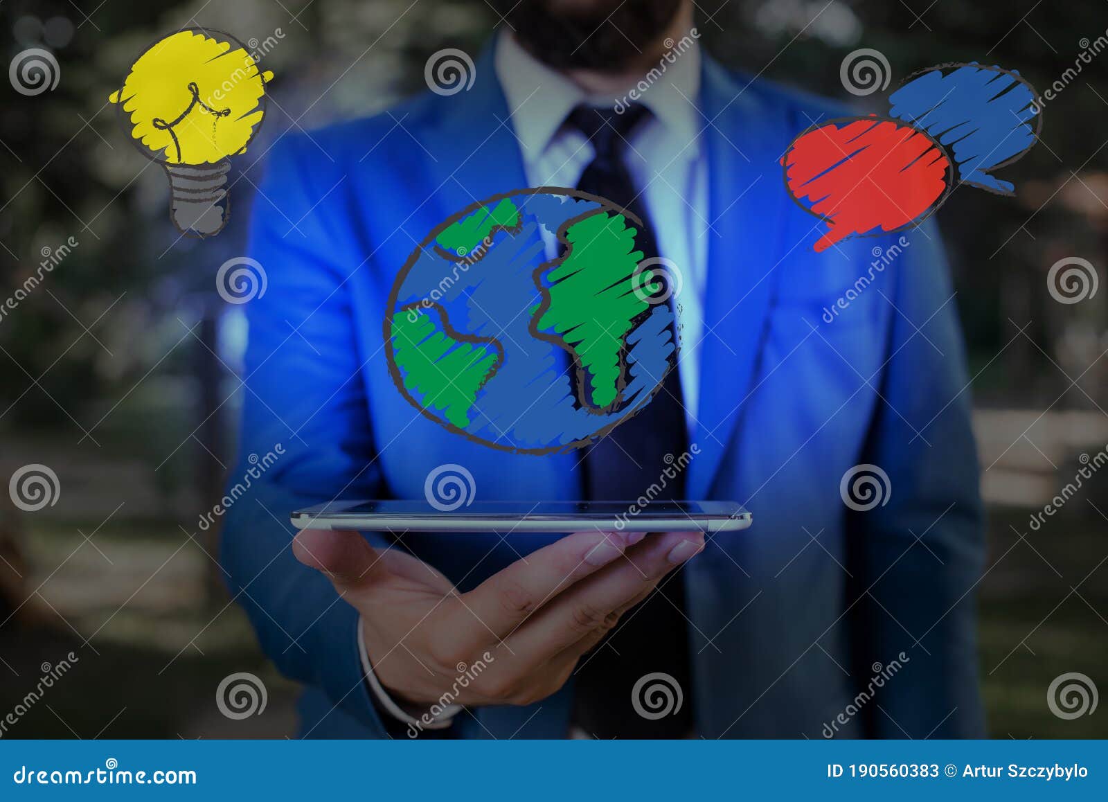 Free Sketch Showing Images of Information Computerization with ...