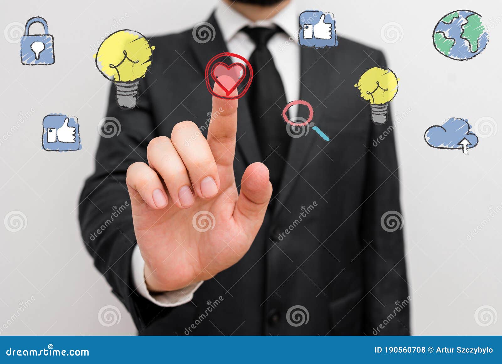 Free Sketch Showing Images of Information Computerization with ...