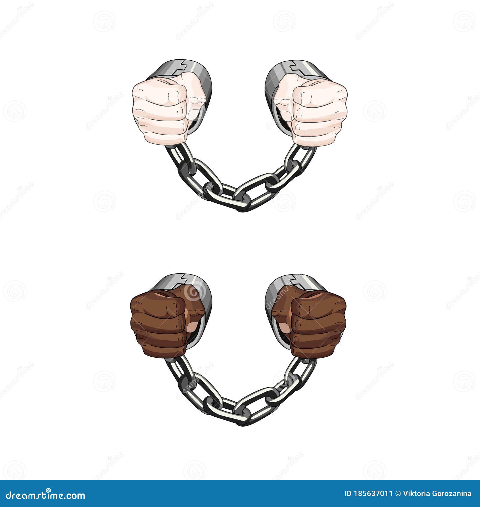 Free Slave Broken Handcuffs Chain. African Hands. Vector Graphic ... Free Slave Broken Handcuffs Chain. African Hands. Vector Graphic ...
