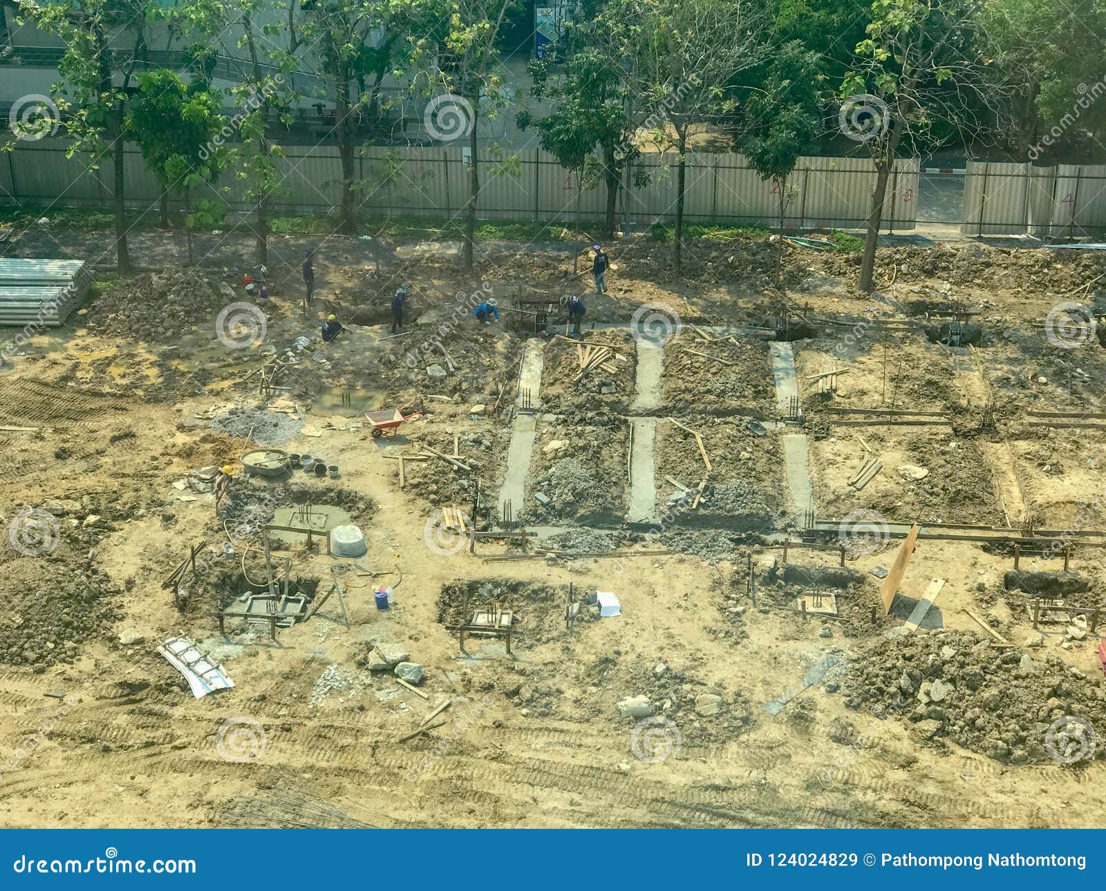 Space for Build Building or Building Under Construction Stock Image ...