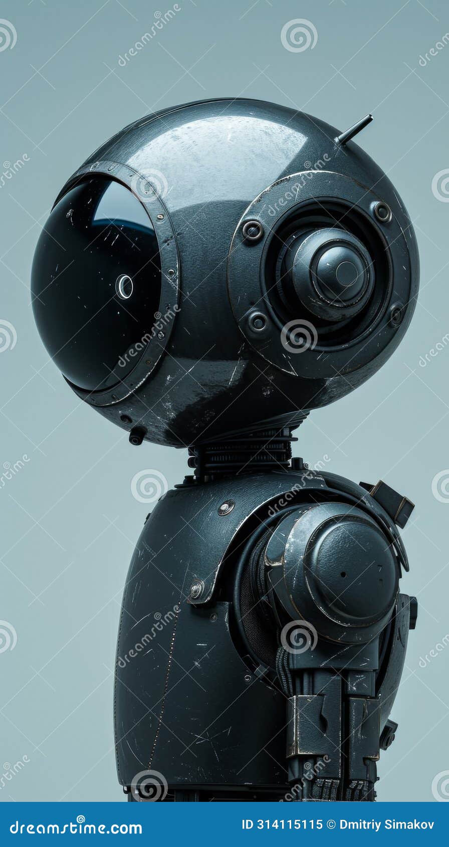 The robot has a stock illustration. Illustration of frontal - 314115115