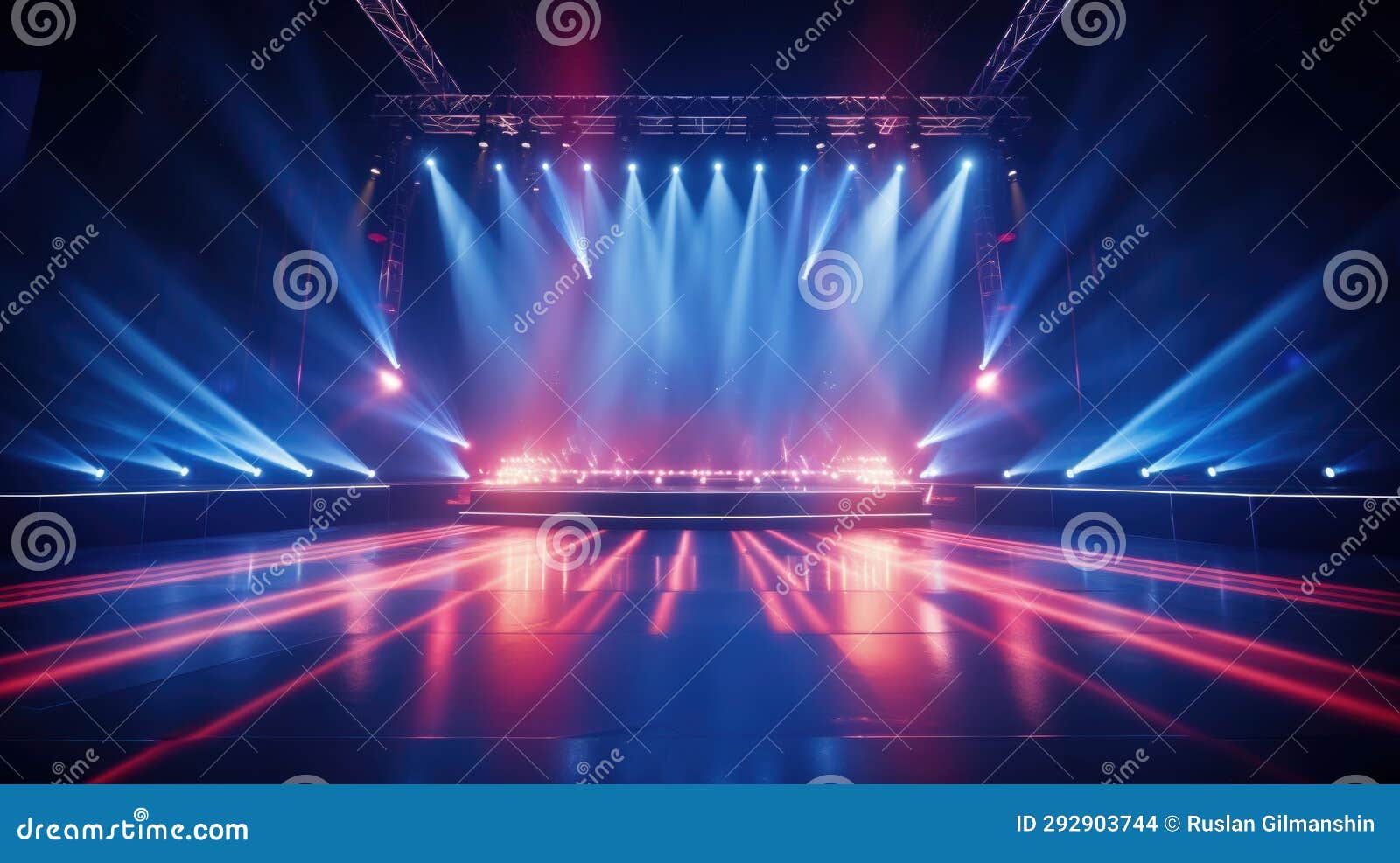Free Stage with Lights, Lighting Devices Stock Photo - Image of theater ...