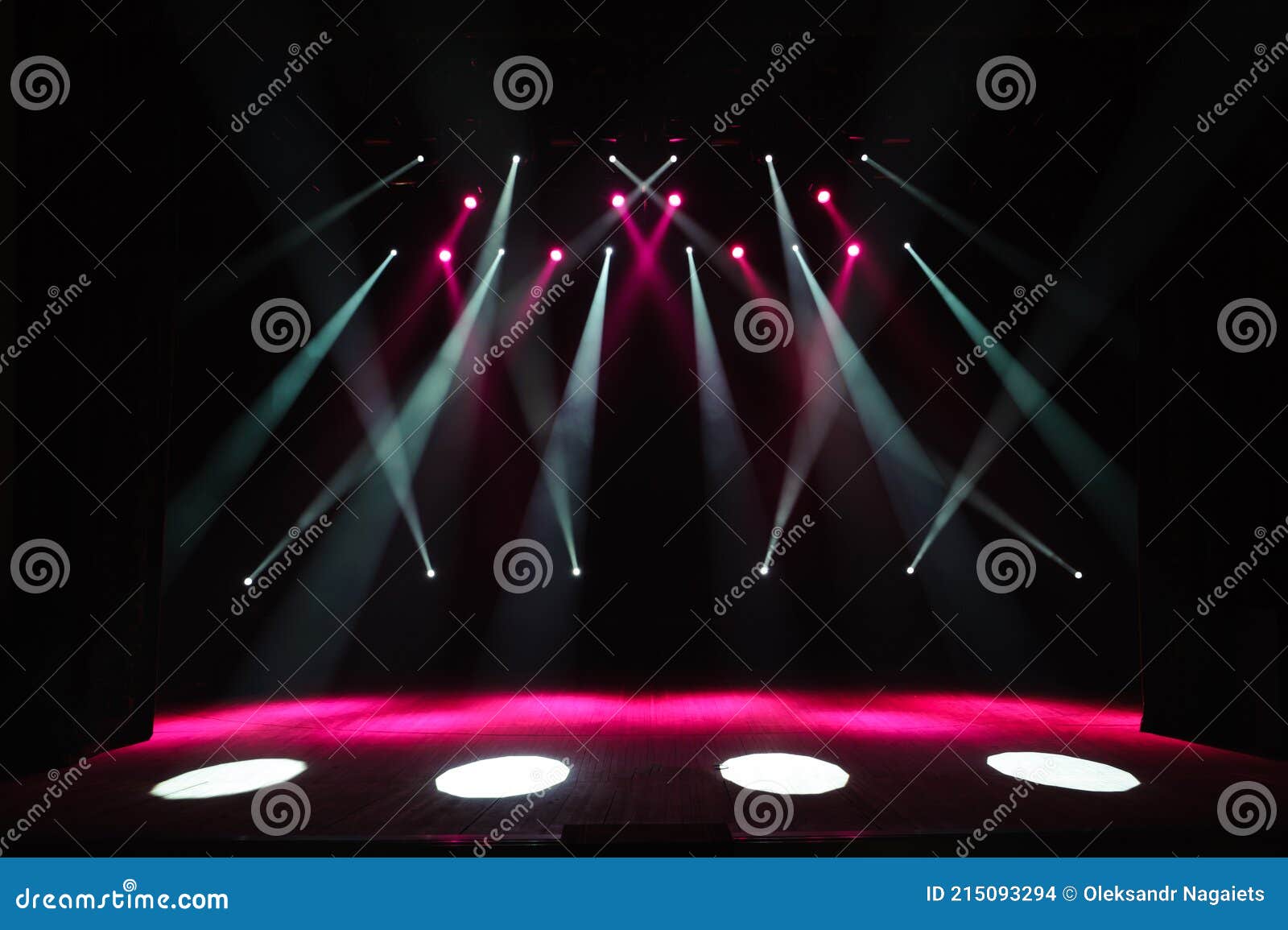 Free Stage with Lights, Lighting Devices on the Consert. Stock Photo ...