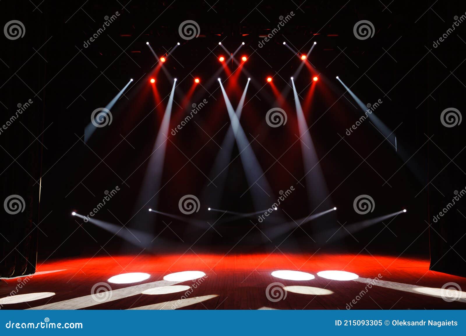 Free Stage with Lights, Lighting Devices on the Consert. Stock Image ...