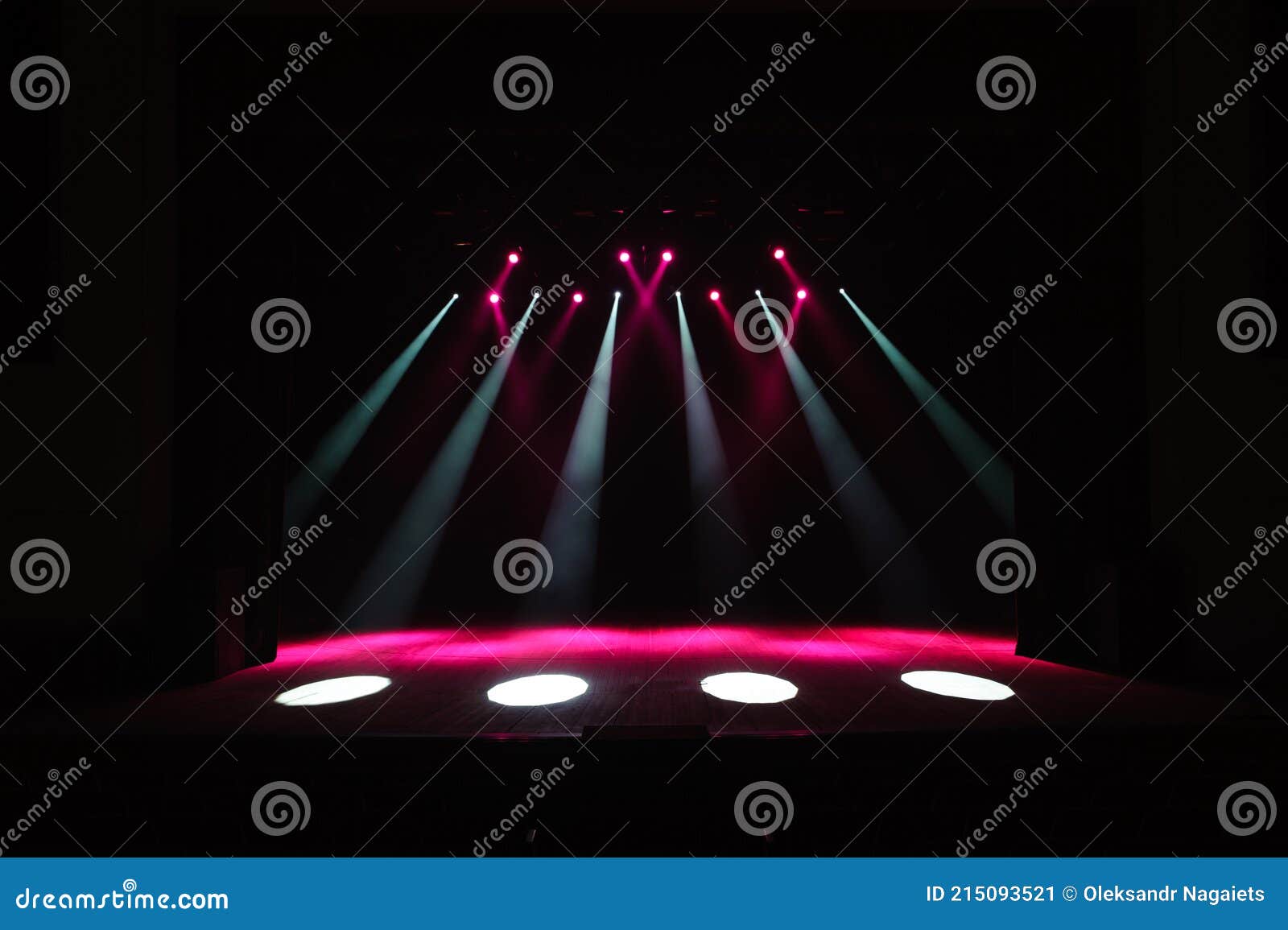 Free Stage with Lights, Lighting Devices on the Consert. Stock Image ...