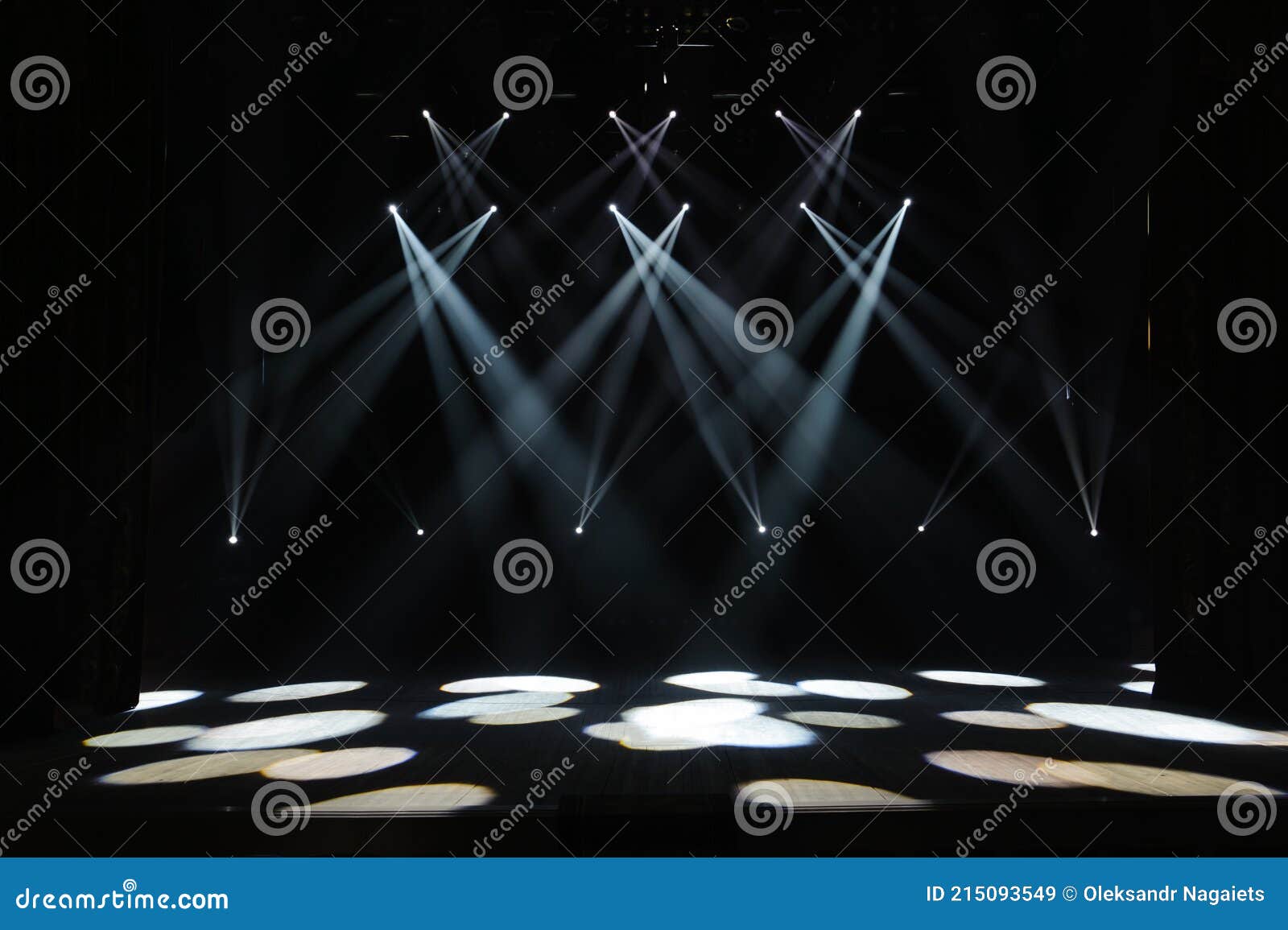 Free Stage with Lights, Lighting Devices on the Consert. Stock Image ...
