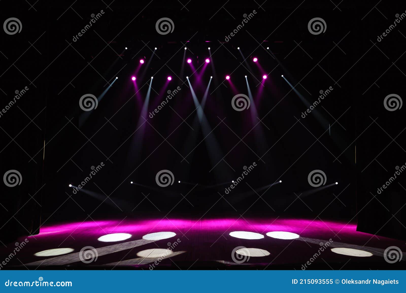 Free Stage with Lights, Lighting Devices on the Consert. Stock Image ...