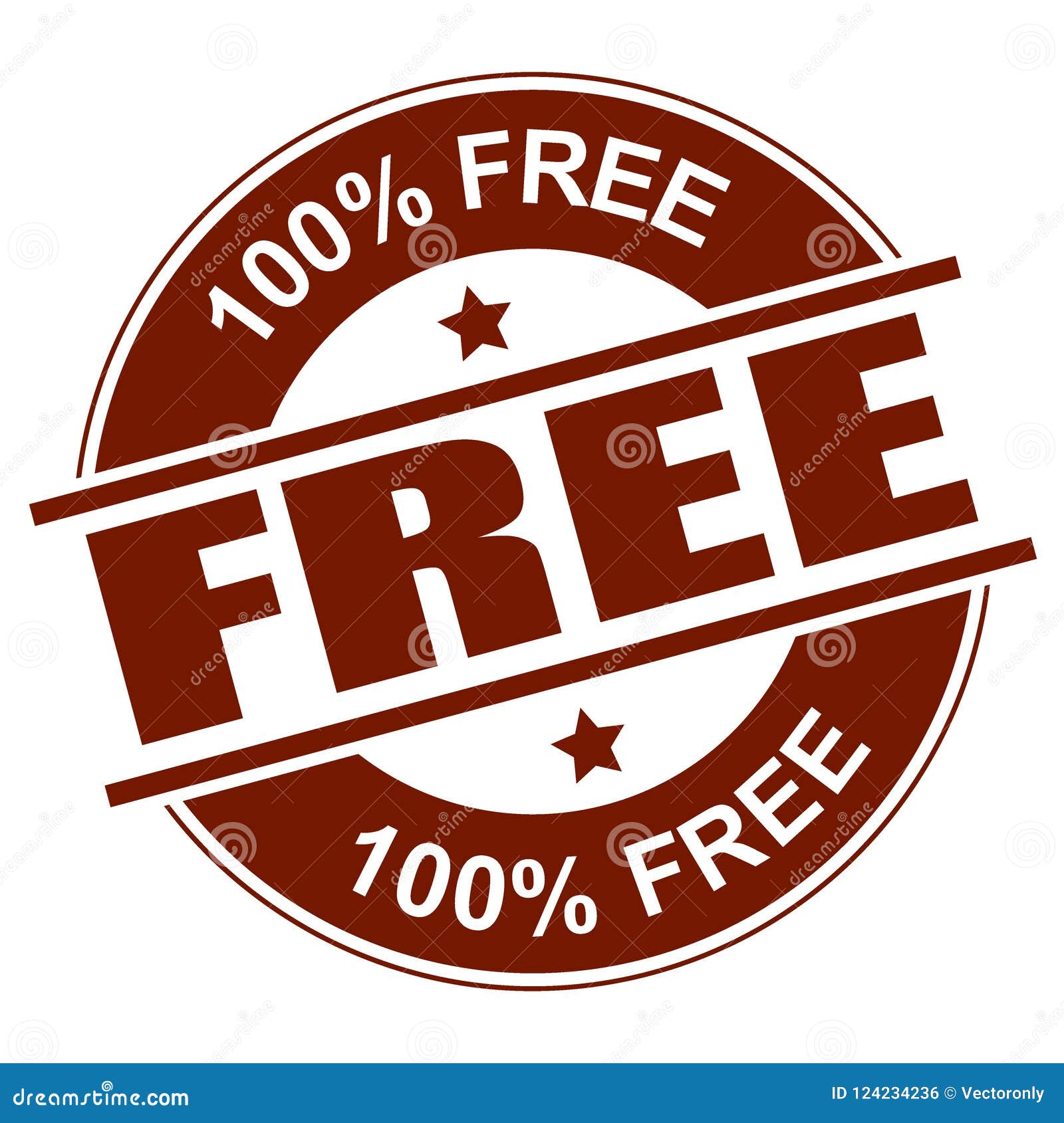 Free stamp vector stock vector. Illustration of design - 124234236