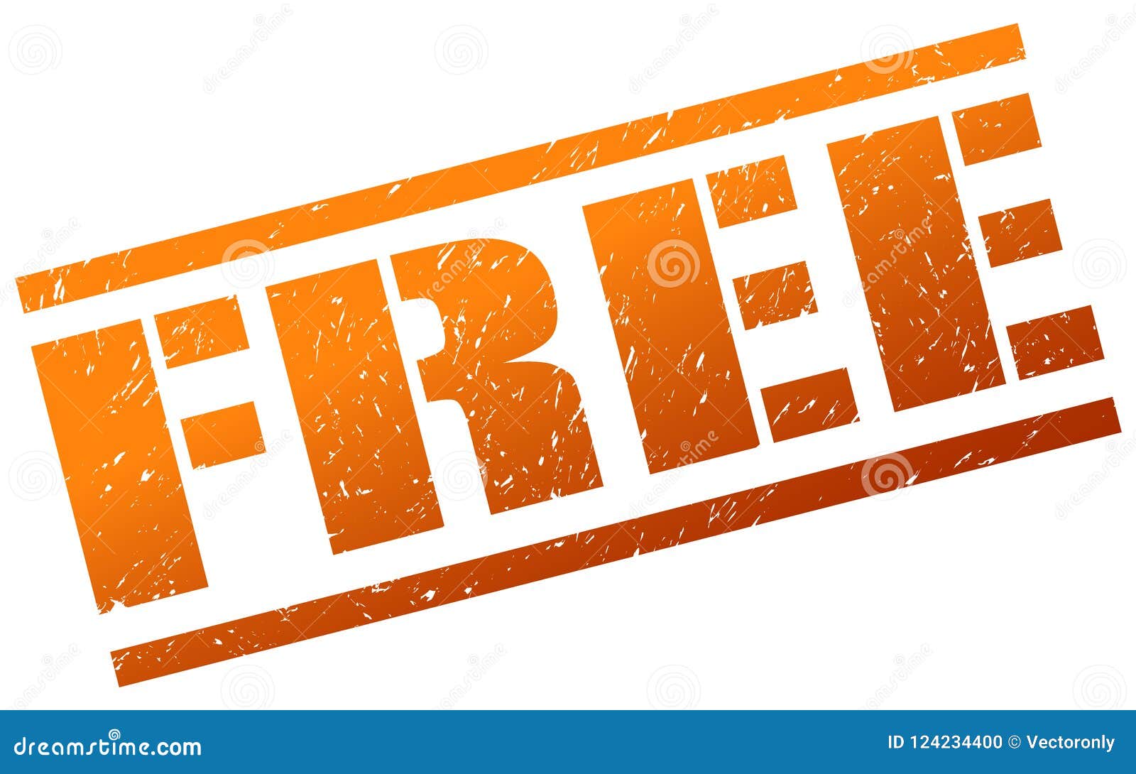 Free stamp vector stock vector. Illustration of guarantee - 124234400