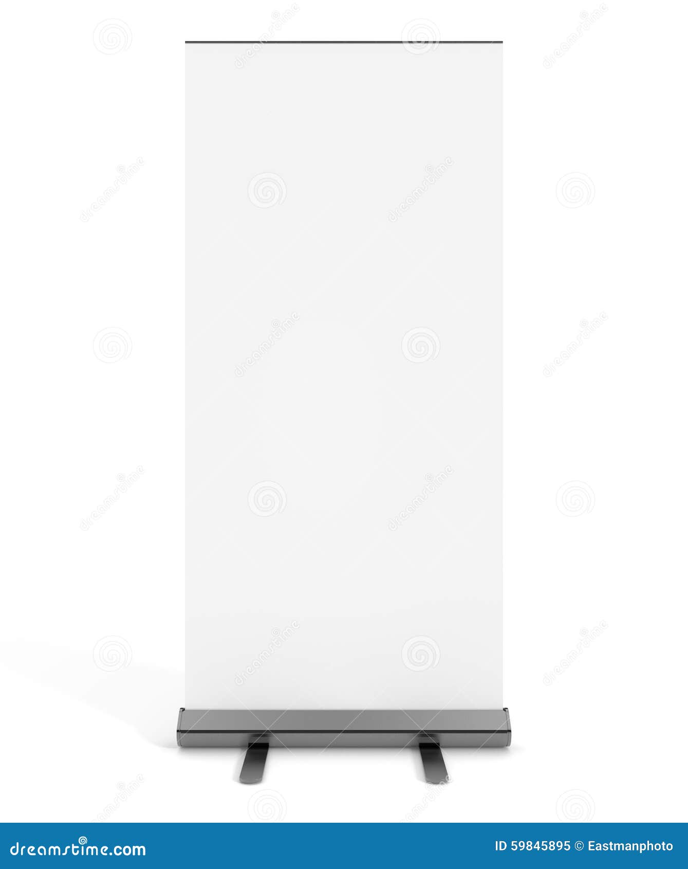 Free Standing Blank White Display Sign Isolated Stock Illustration ...