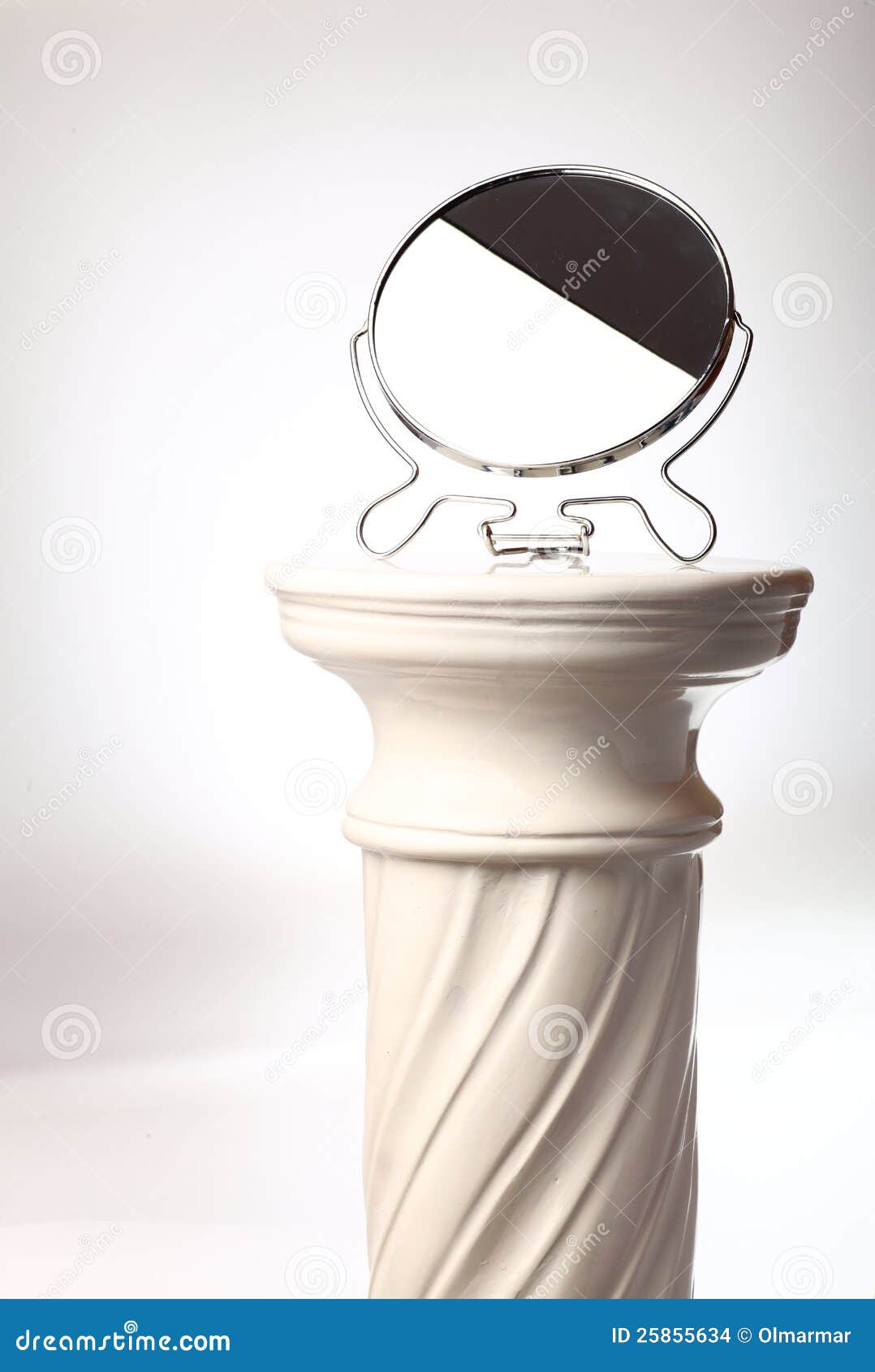 Free-standing Mirror - Single Greek Column Stock Photo - Image of ...