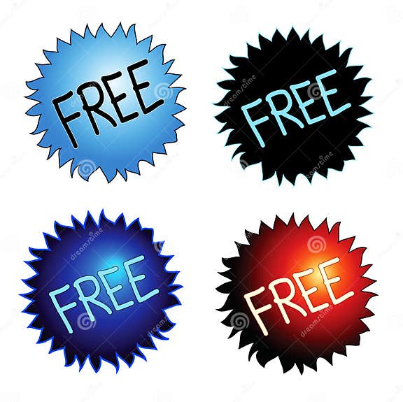 Free sticker icons stock vector. Illustration of business - 6068856