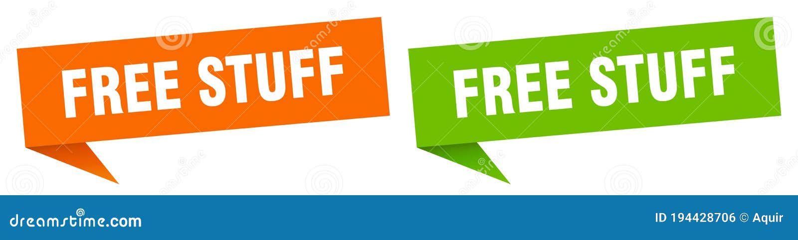 Free Stuff Banner. Free Stuff Speech Bubble Label Set Stock Vector ...