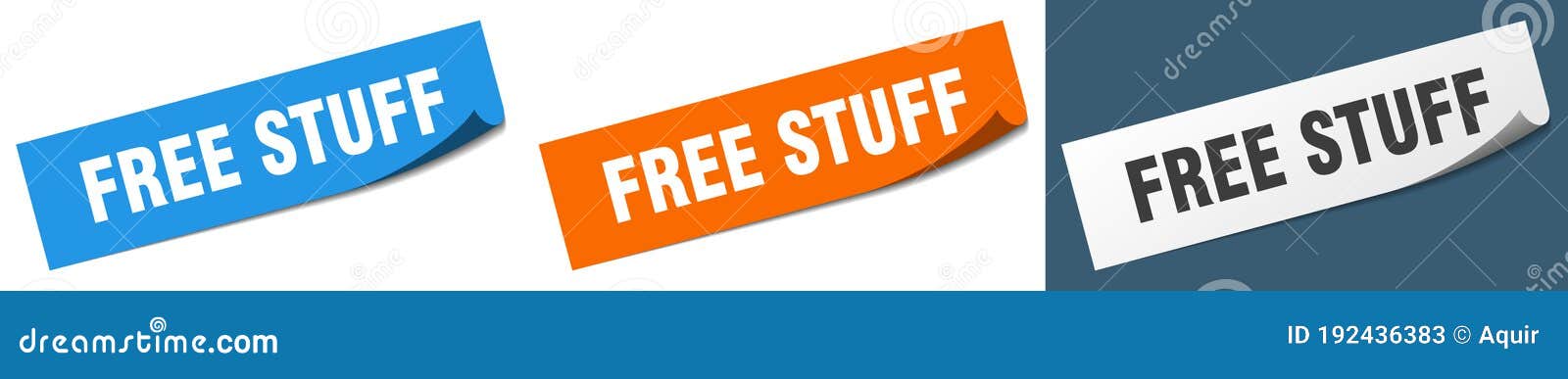 Free Stuff Banner. Free Stuff Speech Bubble Label Set. Stock Vector ...