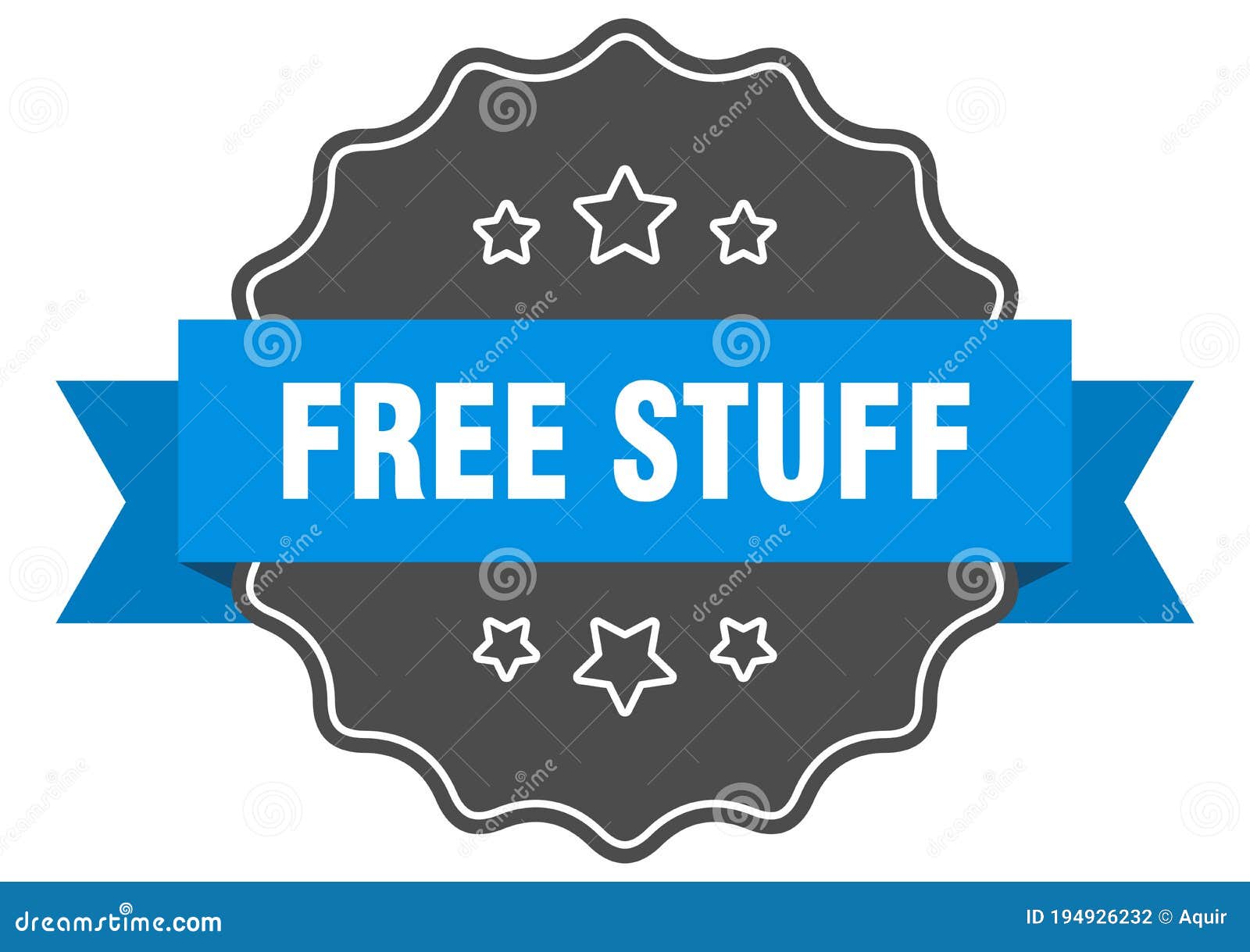 Free stuff label stock vector. Illustration of label - 194926232
