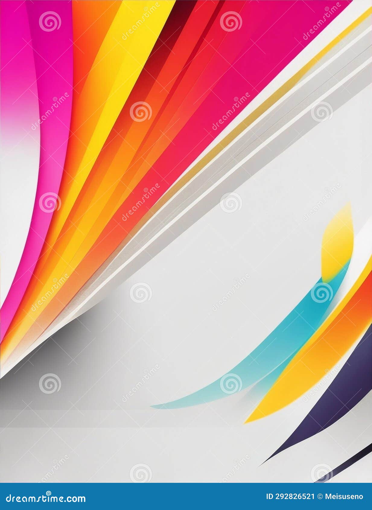 Free Style Design with Colorful, Modern, White Background Illustrations ...