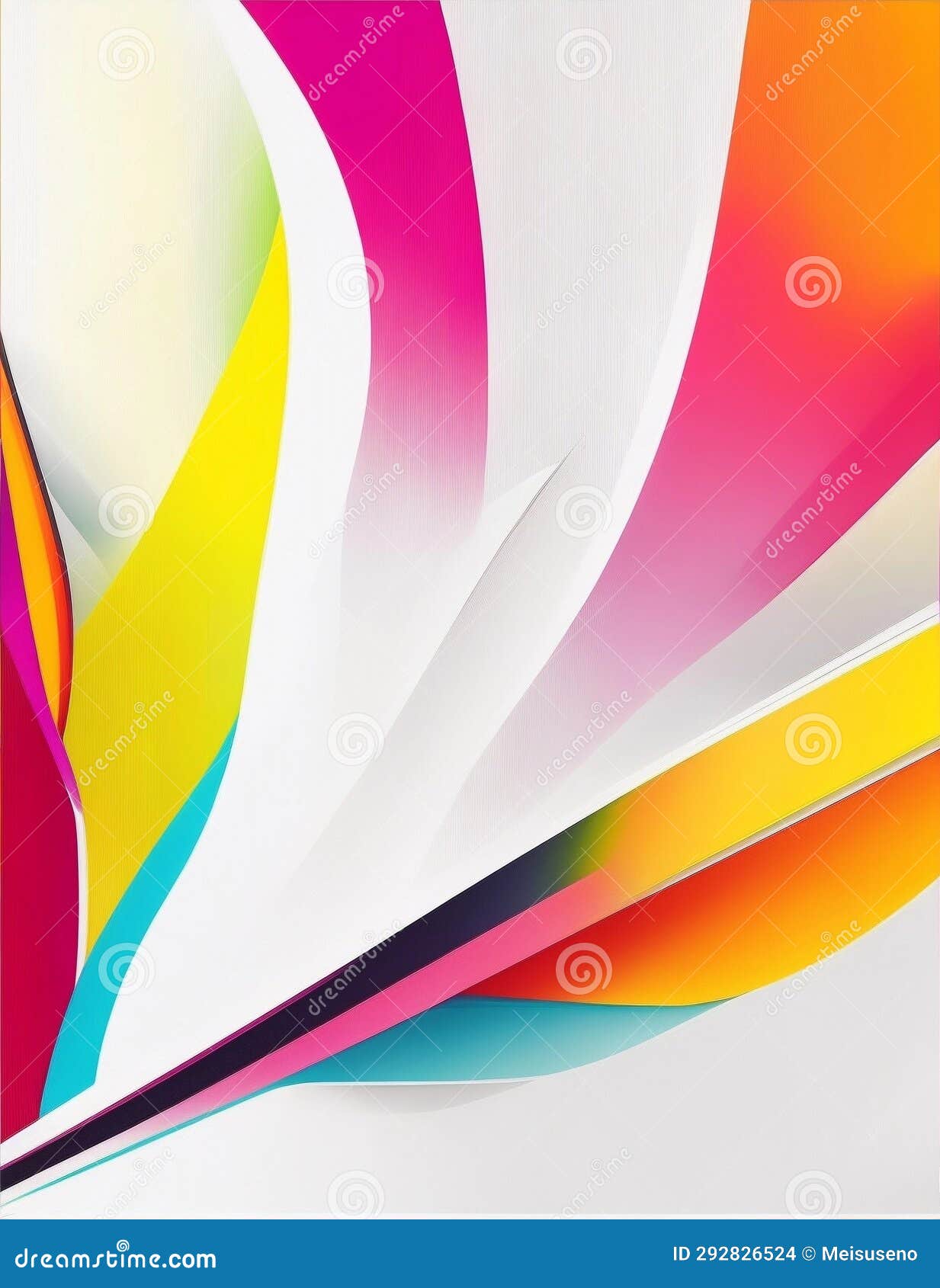 Free Style Design with Colorful, Modern, White Background Illustrations ...