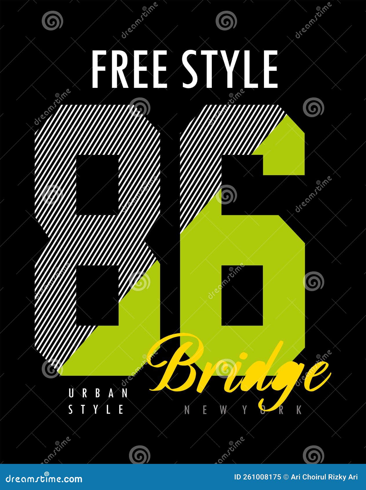 Free Style Typography T Shirt Design Stock Vector - Illustration of ...
