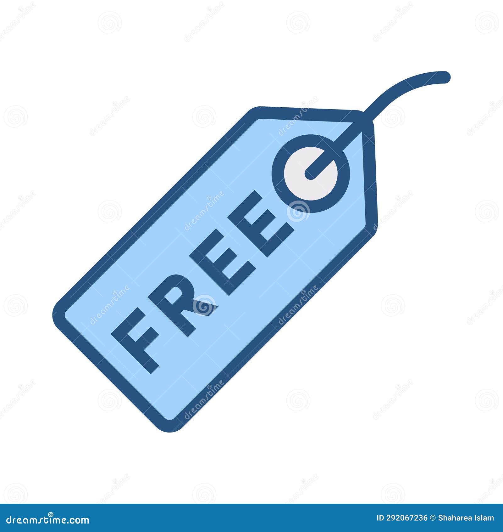 Free tag icon stock vector. Illustration of beautiful - 292067236