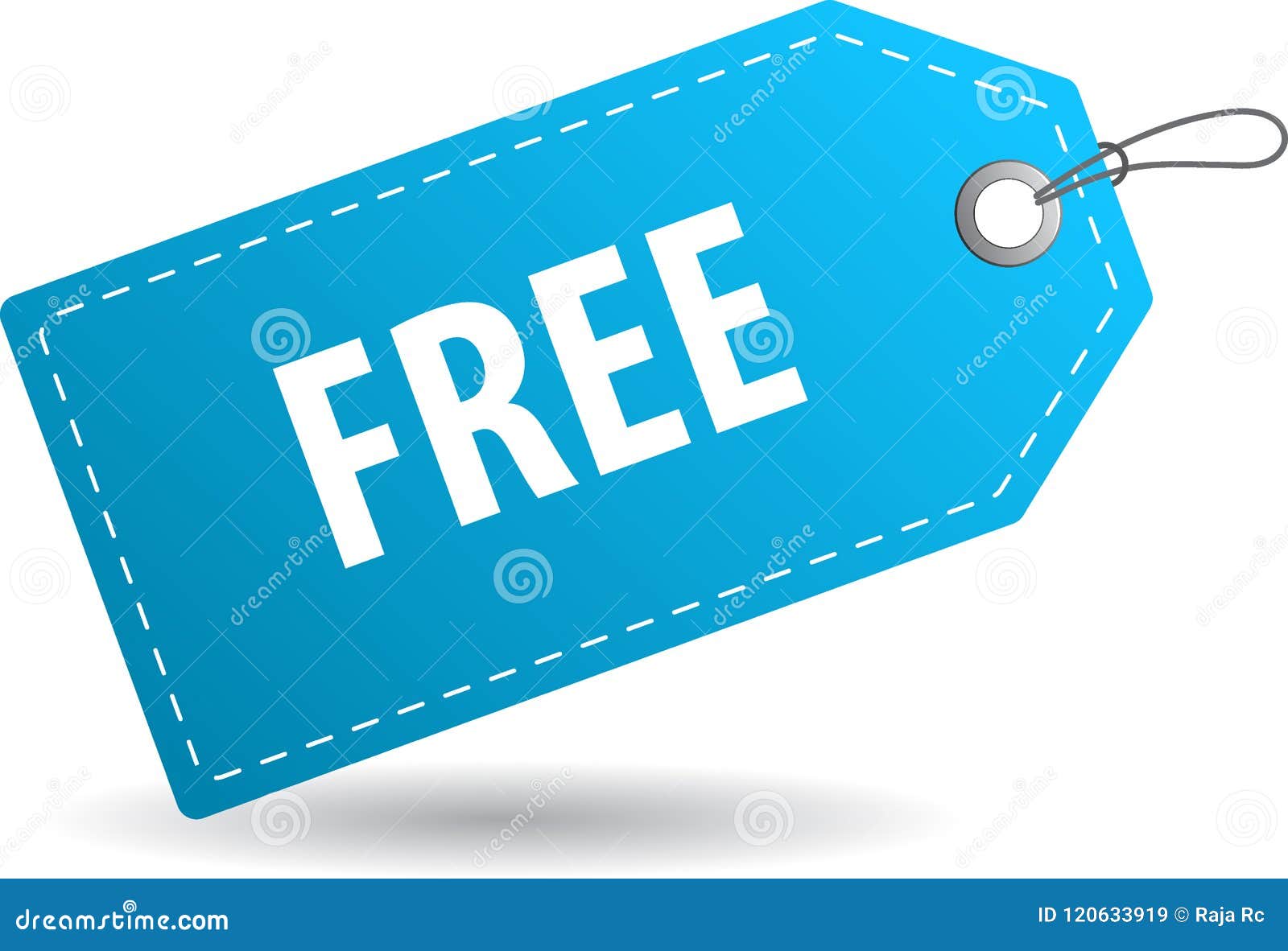 Free tag label blue stock illustration. Illustration of gift - 120633919
