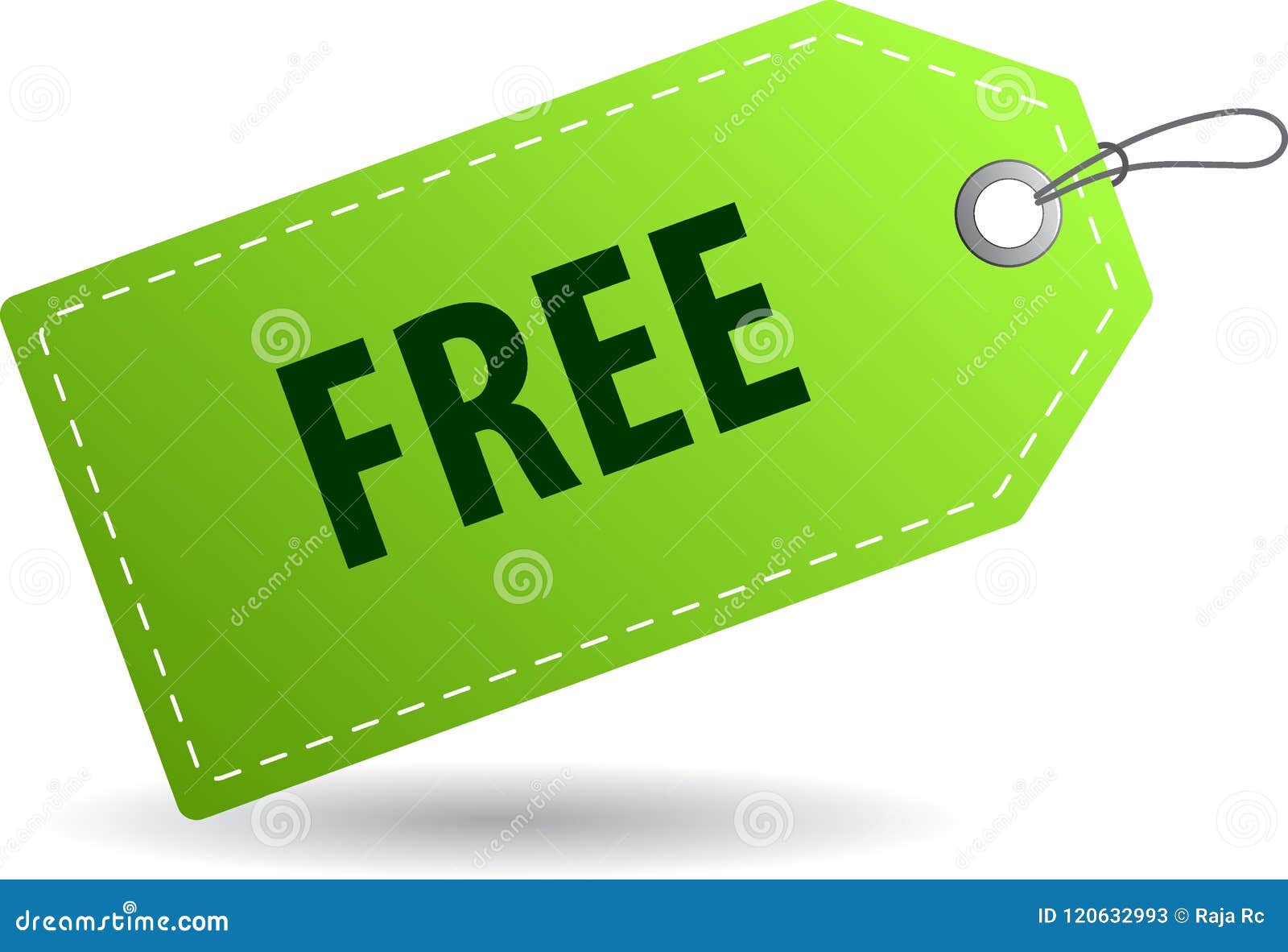 Free tag label green stock illustration. Illustration of baner - 120632993