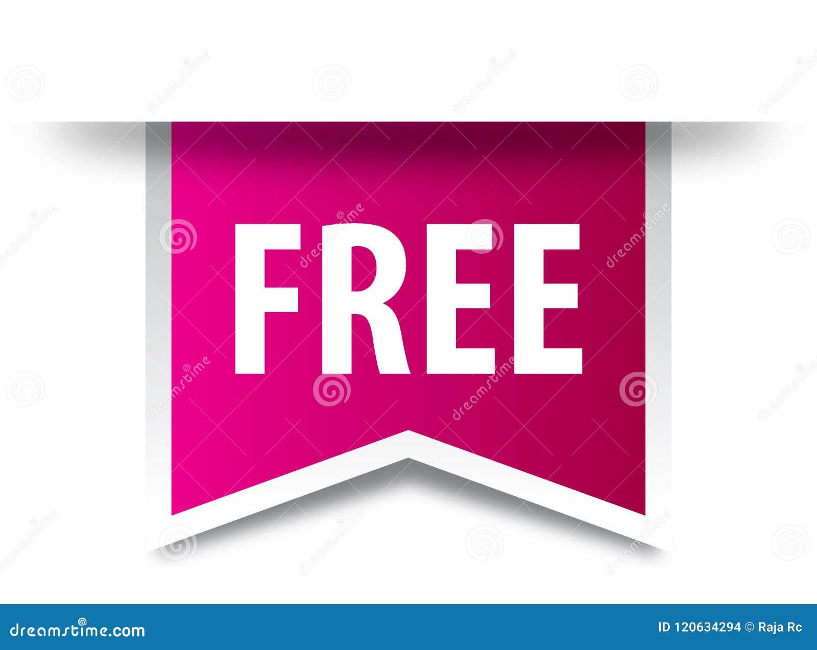 Free tag label pink stock illustration. Illustration of bargain - 120634294