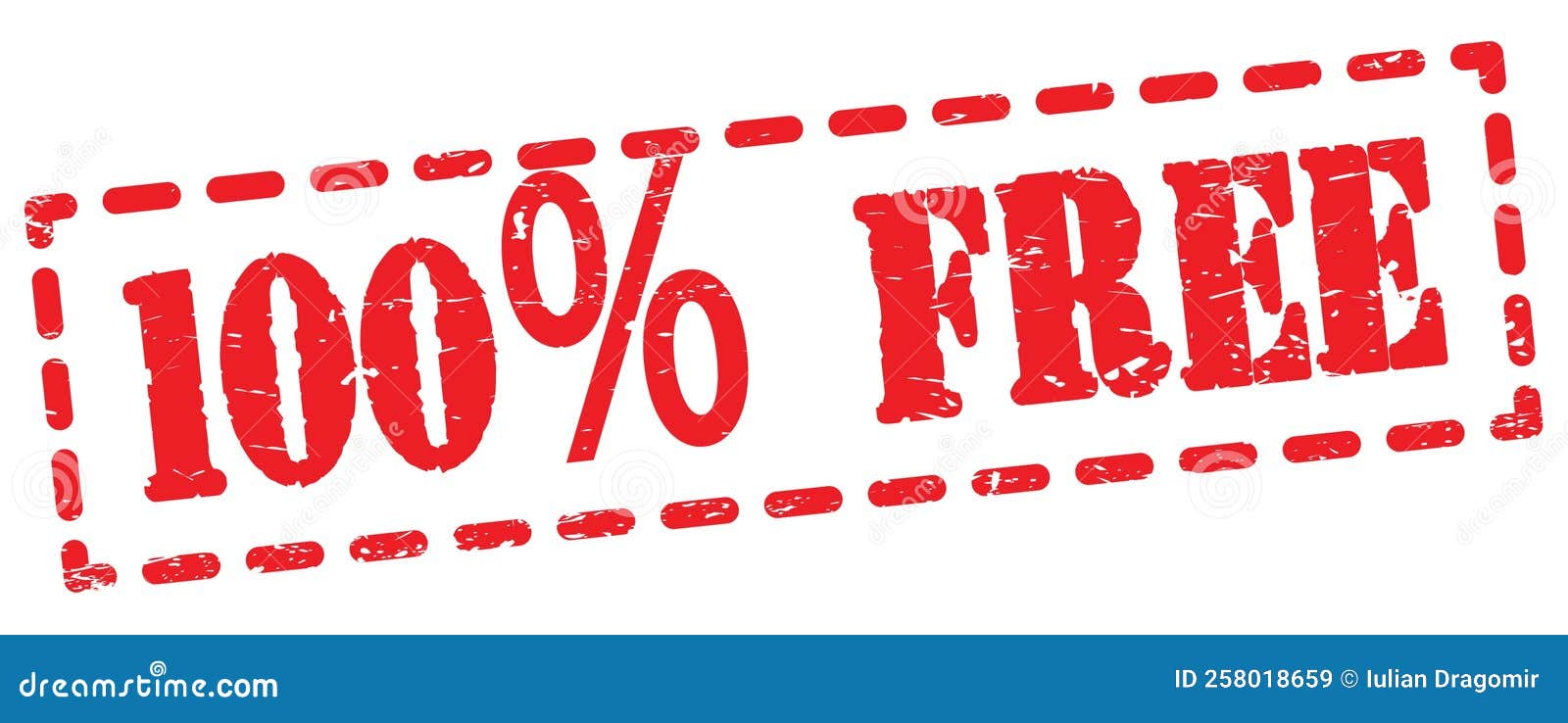 100 FREE Text Written on Red Stamp Sign Stock Illustration ...