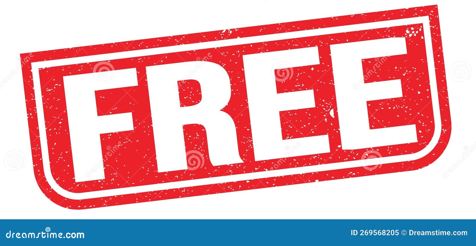 FREE Text Written on Red Stamp Sign Stock Illustration - Illustration ...