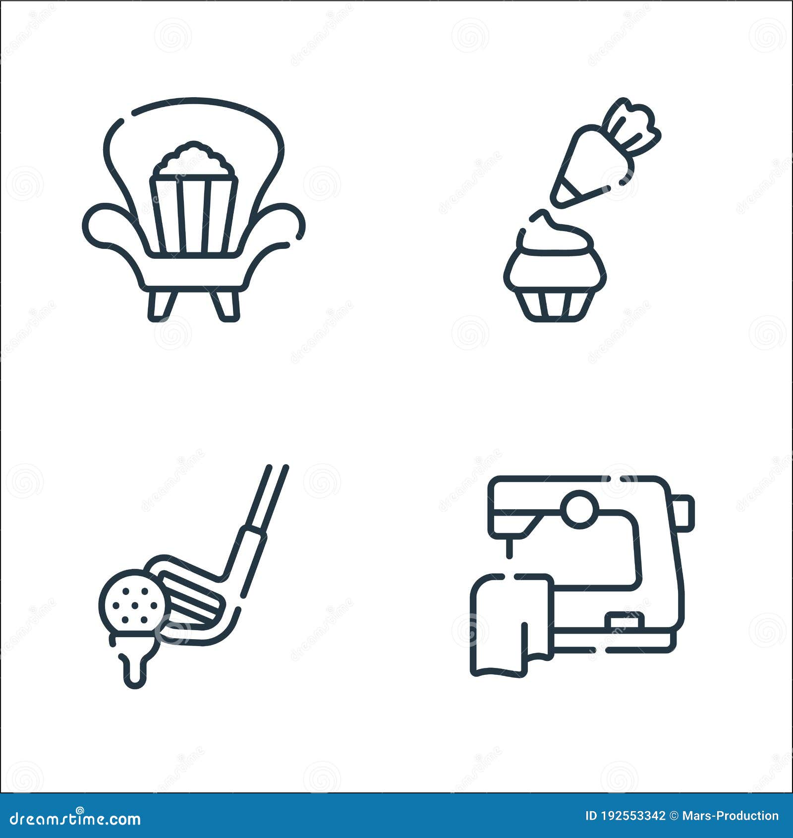 Linear Baking Icon From Free Time Outline Collection. Thin Line Baking ...