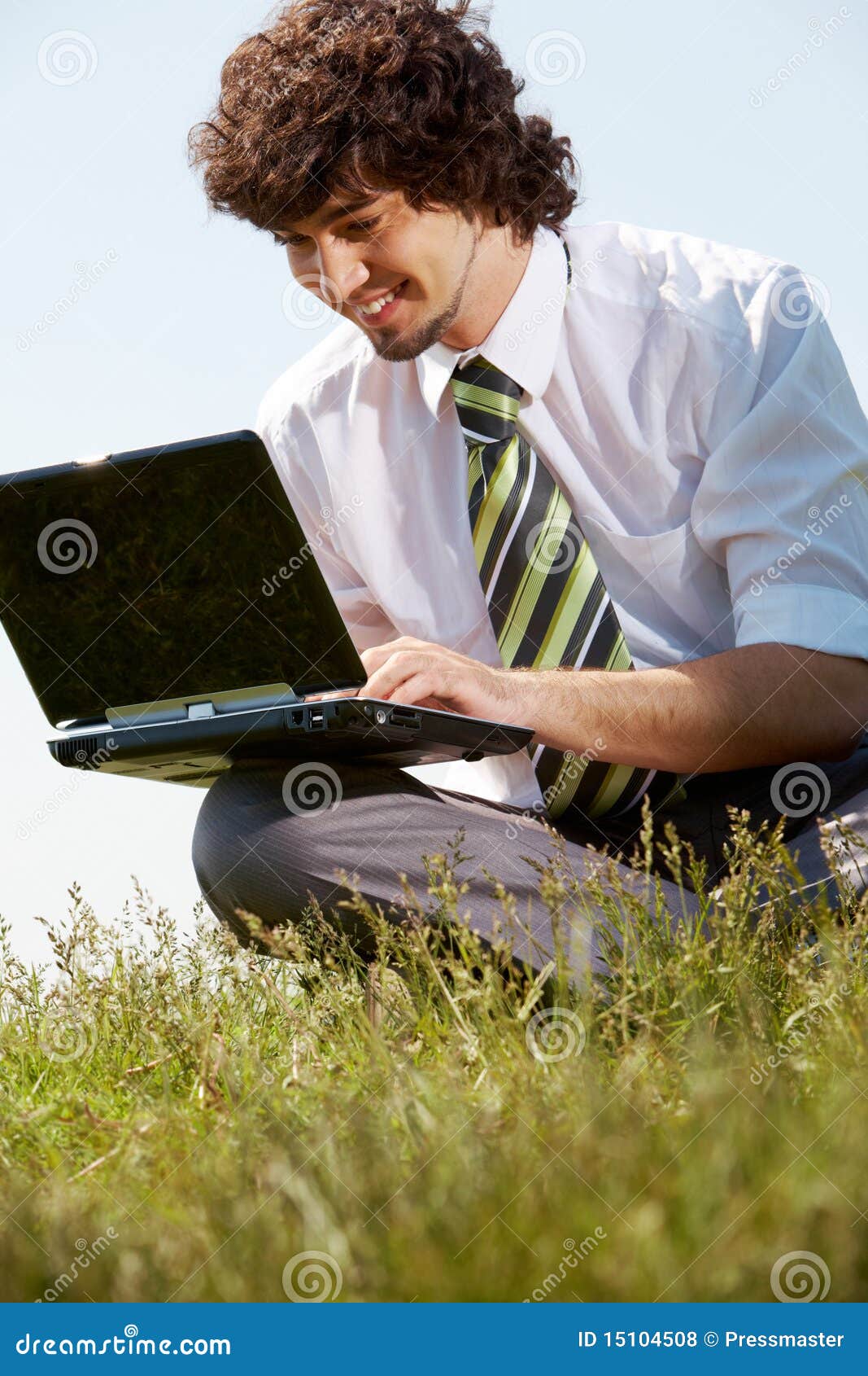 Free time for work stock photo. Image of happy, blue - 15104508