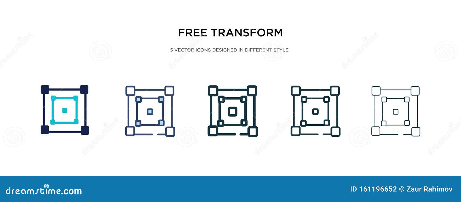 Free Transform Icon In Different Style Vector Illustration Two Colored