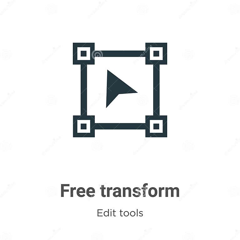 Free Transform Vector Icon on White Background. Flat Vector Free ...