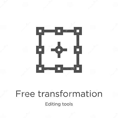 Free Transformation Icon Vector from Editing Tools Collection. Thin ...