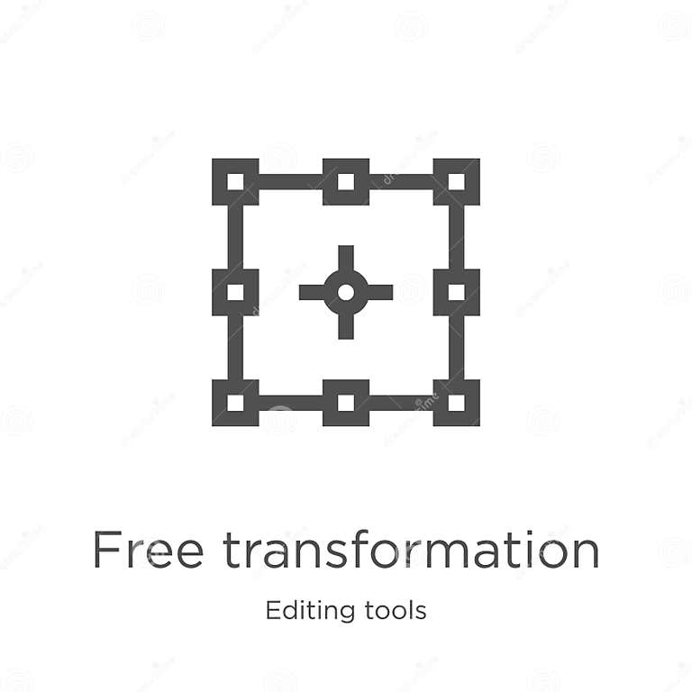 Free Transformation Icon Vector from Editing Tools Collection. Thin ...