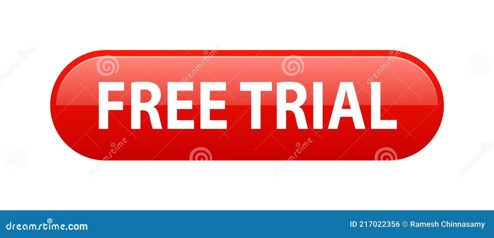 Free trial button stock vector. Illustration of improve - 217022356