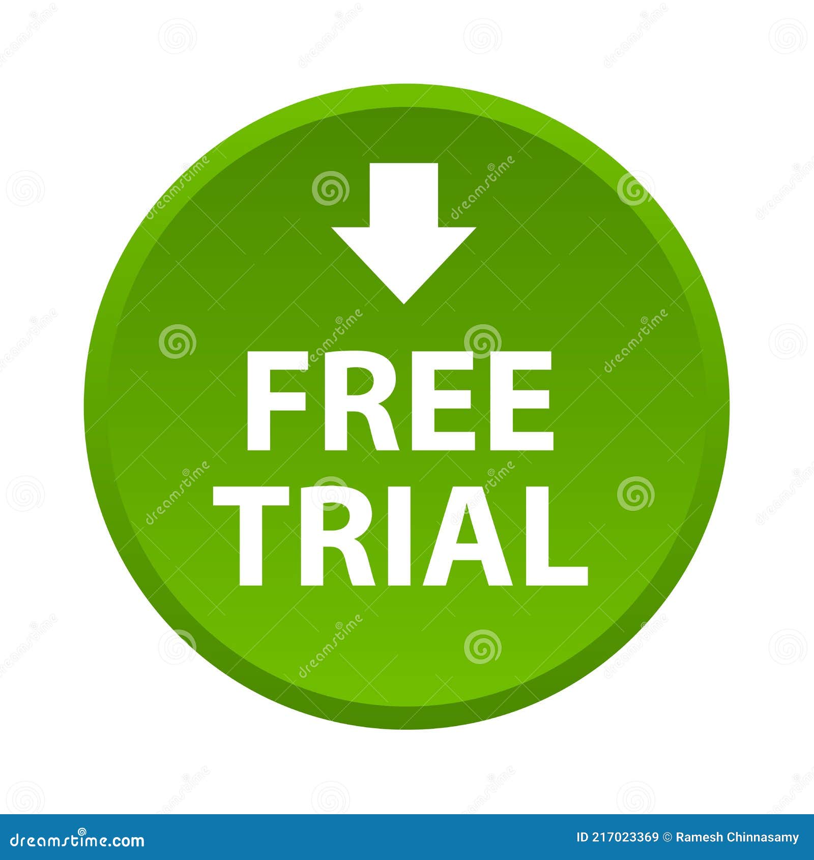 Free trial button stock vector. Illustration of connection - 217023369