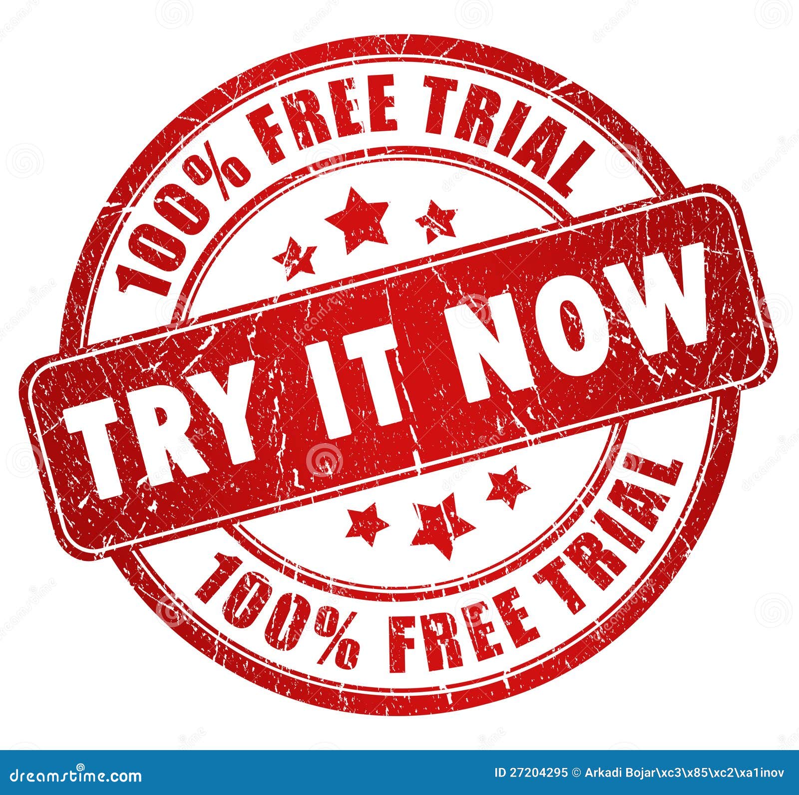 Free trial stock illustration. Illustration of emblem - 27204295