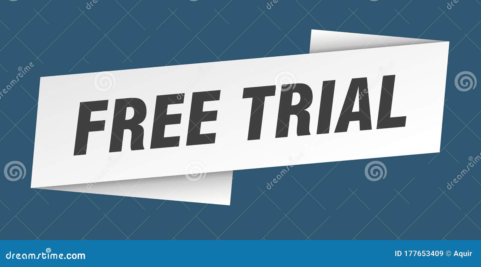 Free Trial Banner Template. Free Trial Ribbon Label Stock Vector ...