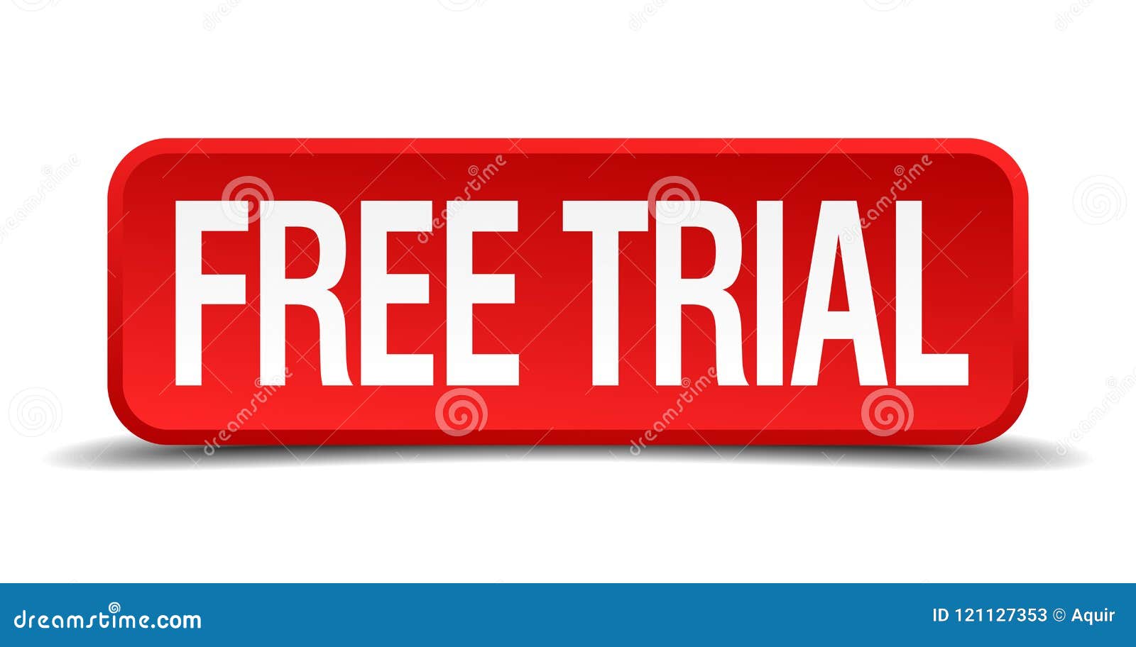 Free trial button stock vector. Illustration of note - 121127353