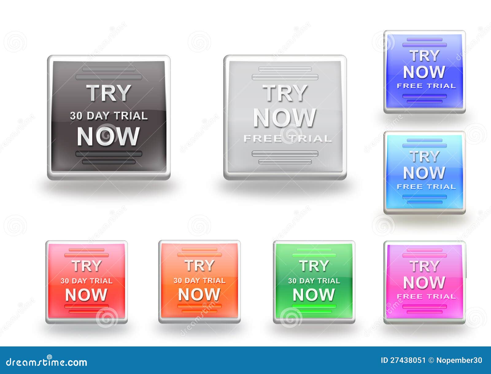 Free Trial Icon stock vector. Illustration of sign, market - 27438051