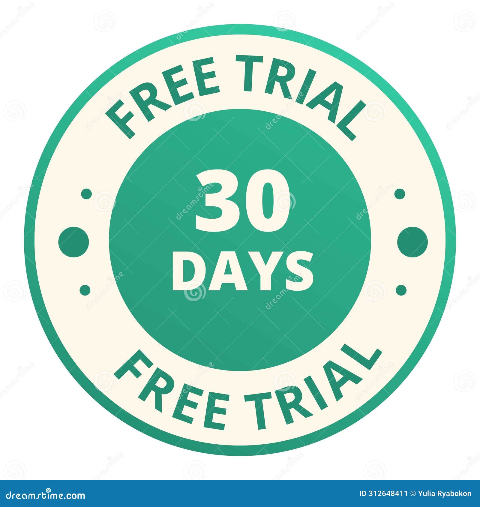 Free Trial Offer Icon Cartoon Vector. Period Active Now Stock Vector ...