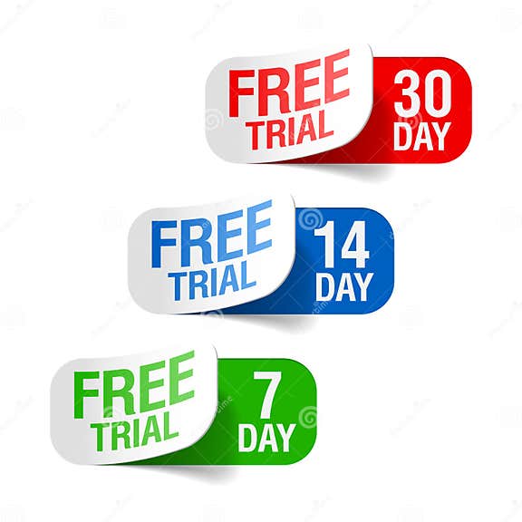 Free trial signs stock vector. Illustration of vector - 18912589