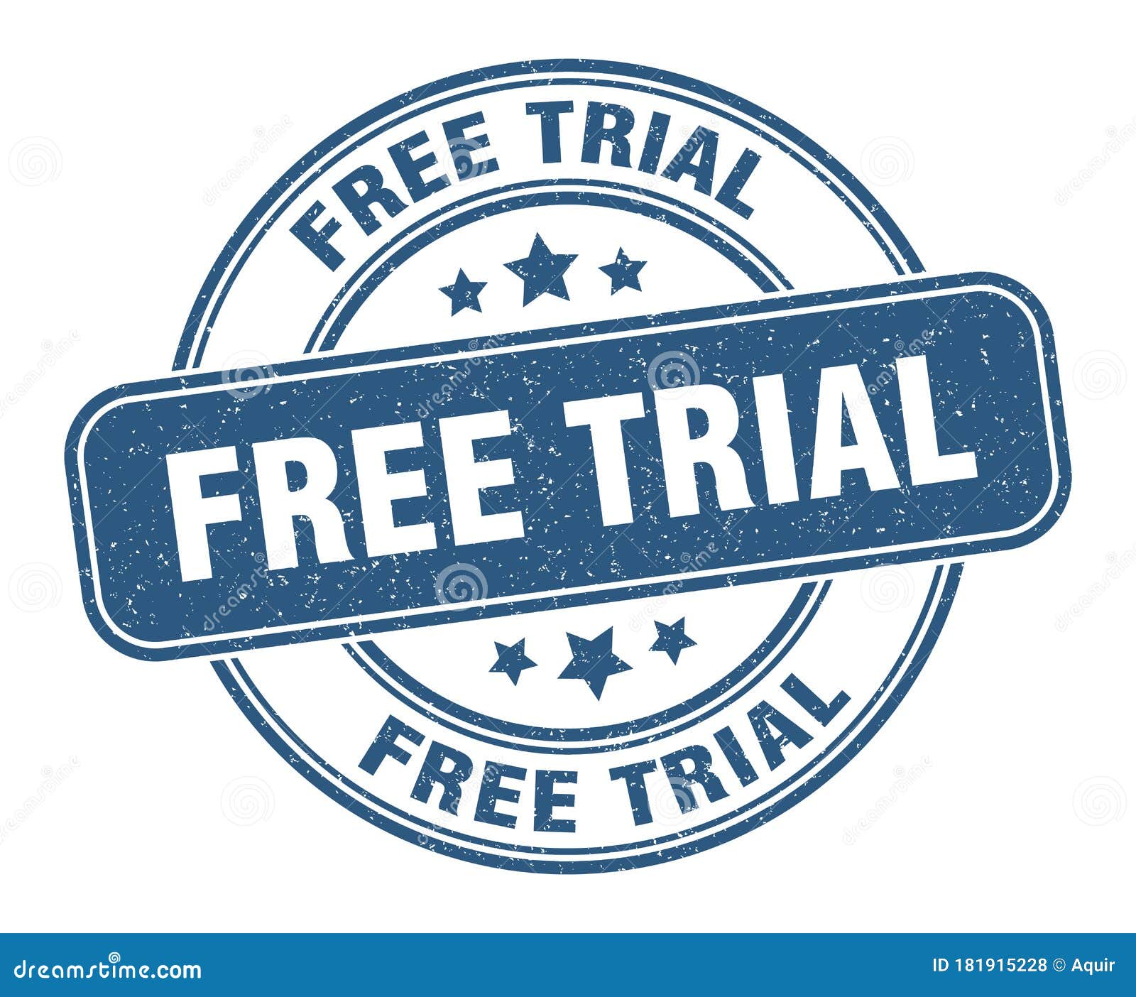 Free Trial Stamp. Free Trial Round Grunge Sign Stock Vector ...