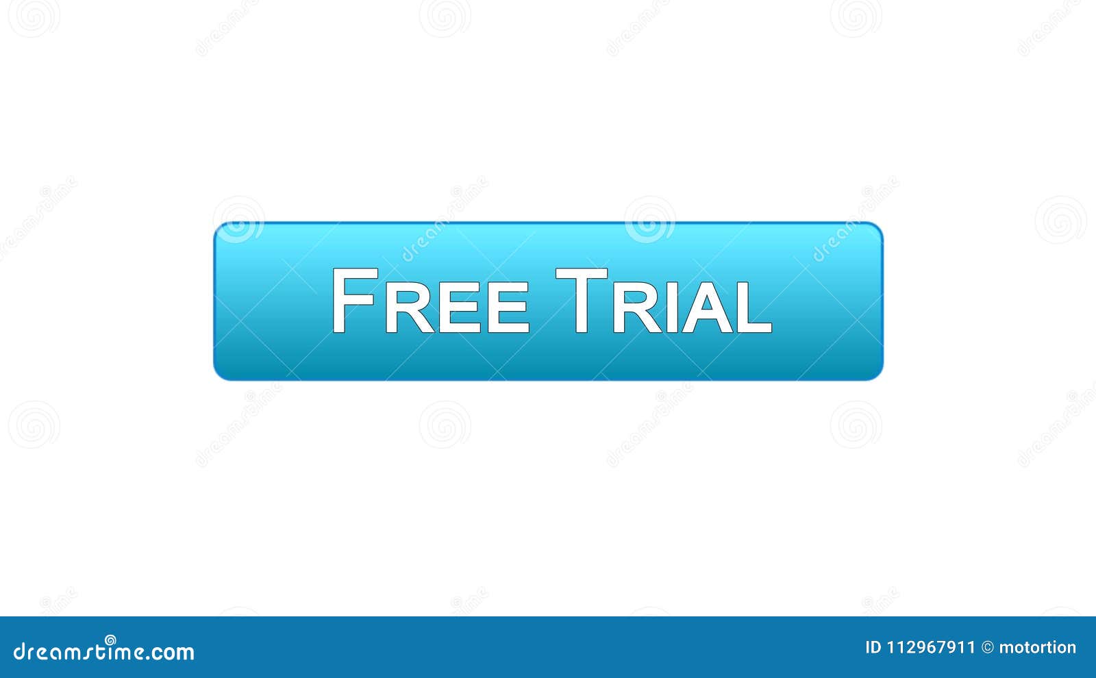 Free Trial Web Interface Button Blue Color, Application Advertising ...