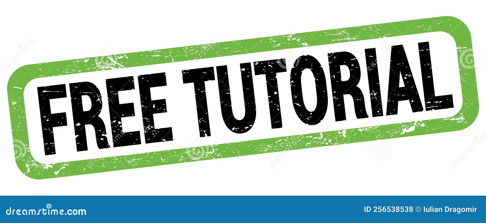 FREE TUTORIAL Text Written on Green-black Rectangle Stamp Stock ...