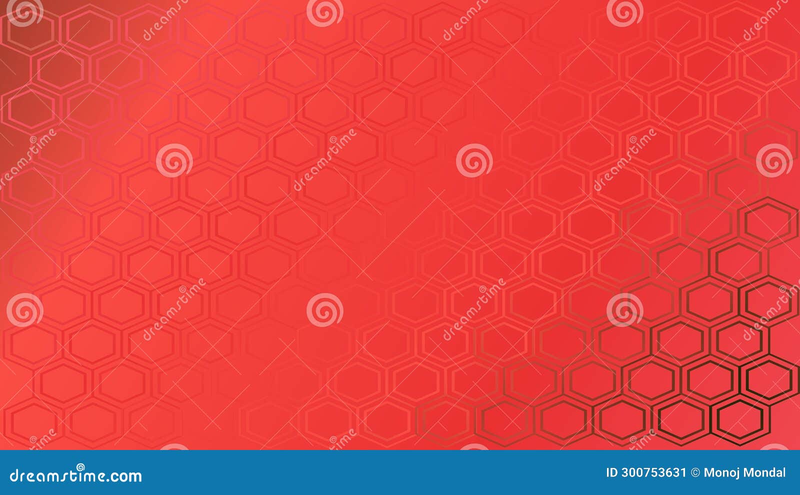 Abstract Red Gradient Hexagon Pattern Free Vector Background Design Stock Illustration ...