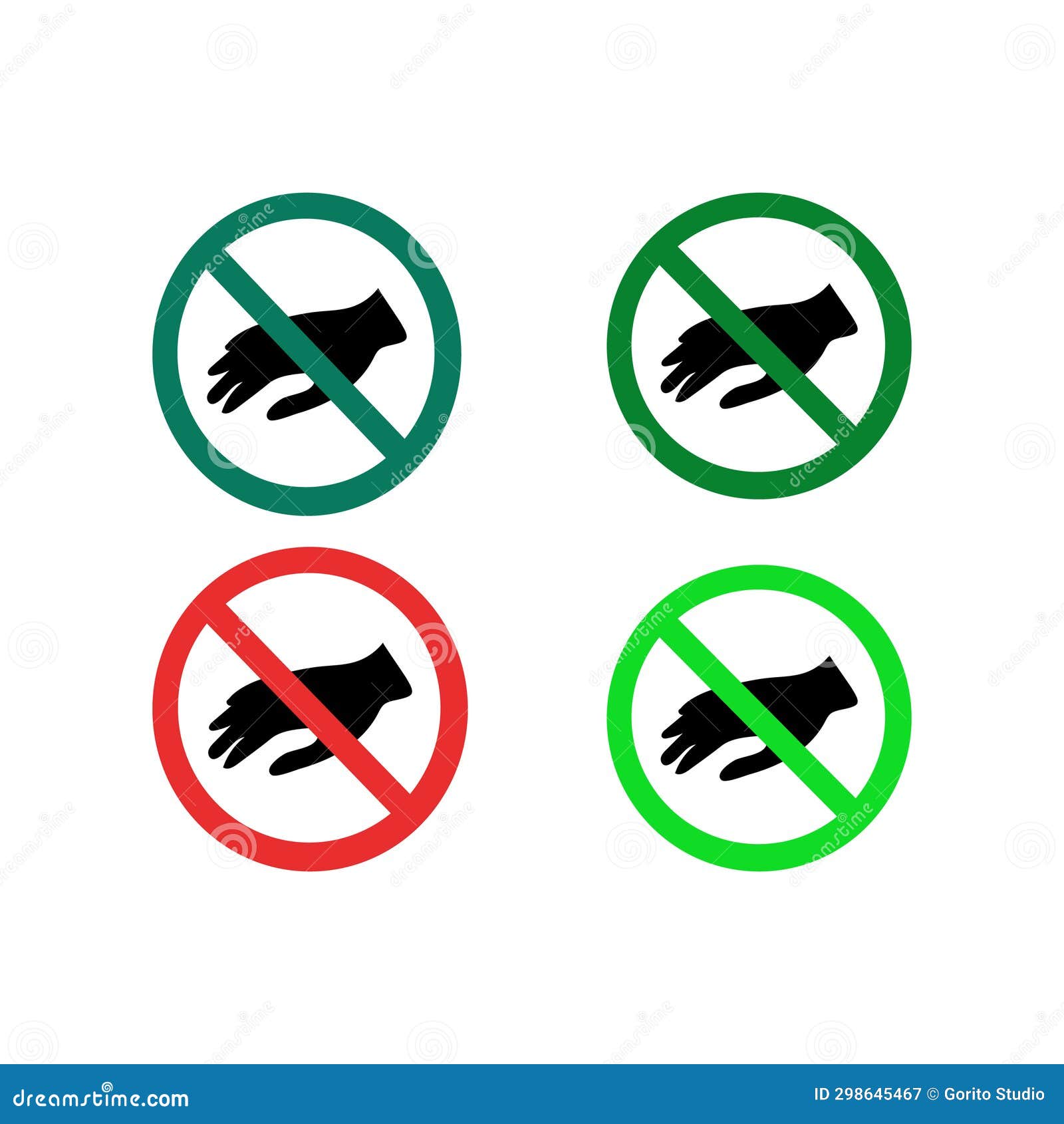 Free Vector Do Not Touch Dont Vector Illustration Stock Illustration ...
