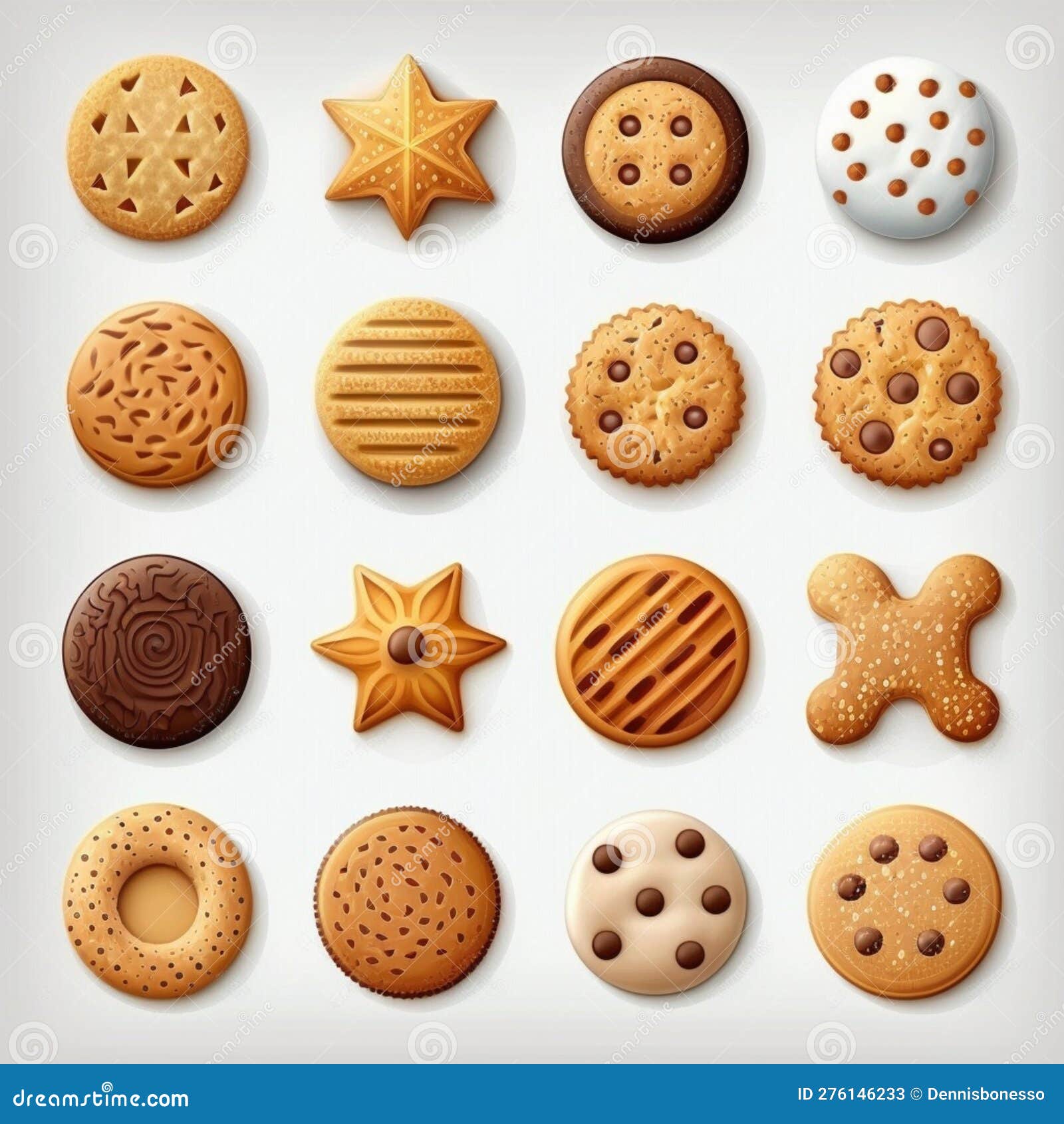 Free Vector Icons of Cookies. Stock Illustration - Illustration of ...