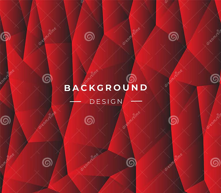 Red Triangle Shapes Seamless Geometric Background Design. Stock ...
