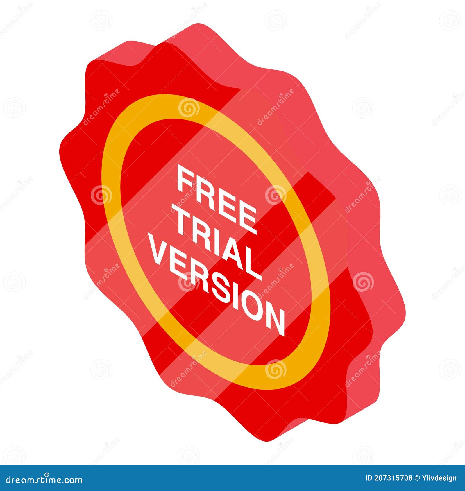 Free Version Icon, Isometric Style Stock Illustration - Illustration of ...